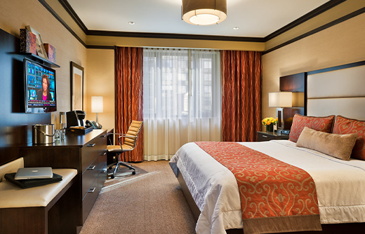 Deluxe King Room with Balcony NYC | The Pearl Hotel